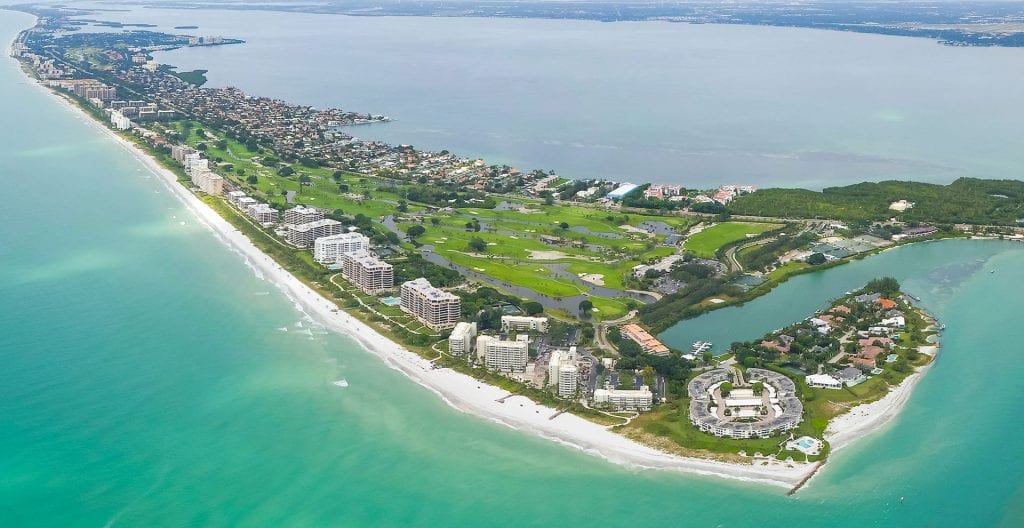 Aerial view of Longboat Key Florida | The Residences at The St. Regis ...